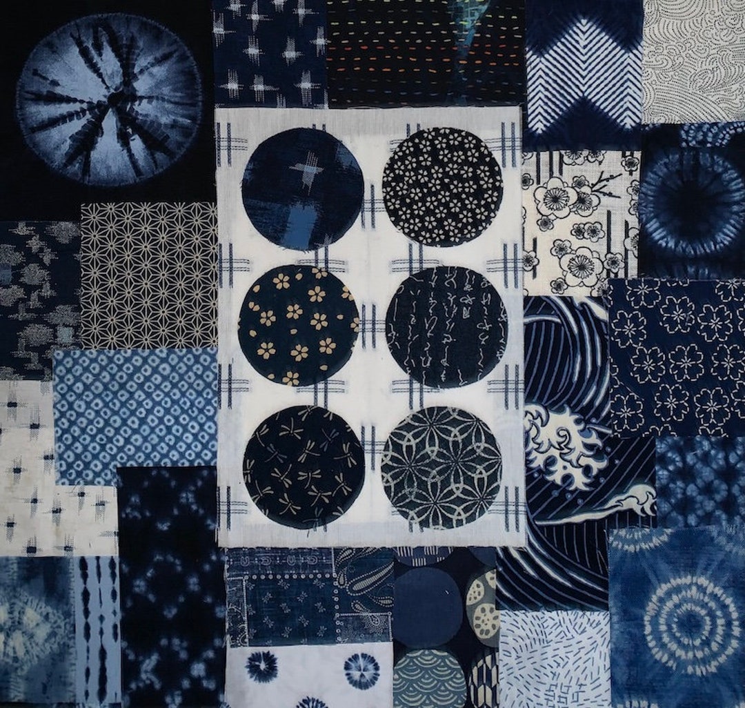 Boro Fabric Asian Japanese Collection 442 28 Pieces - Etsy