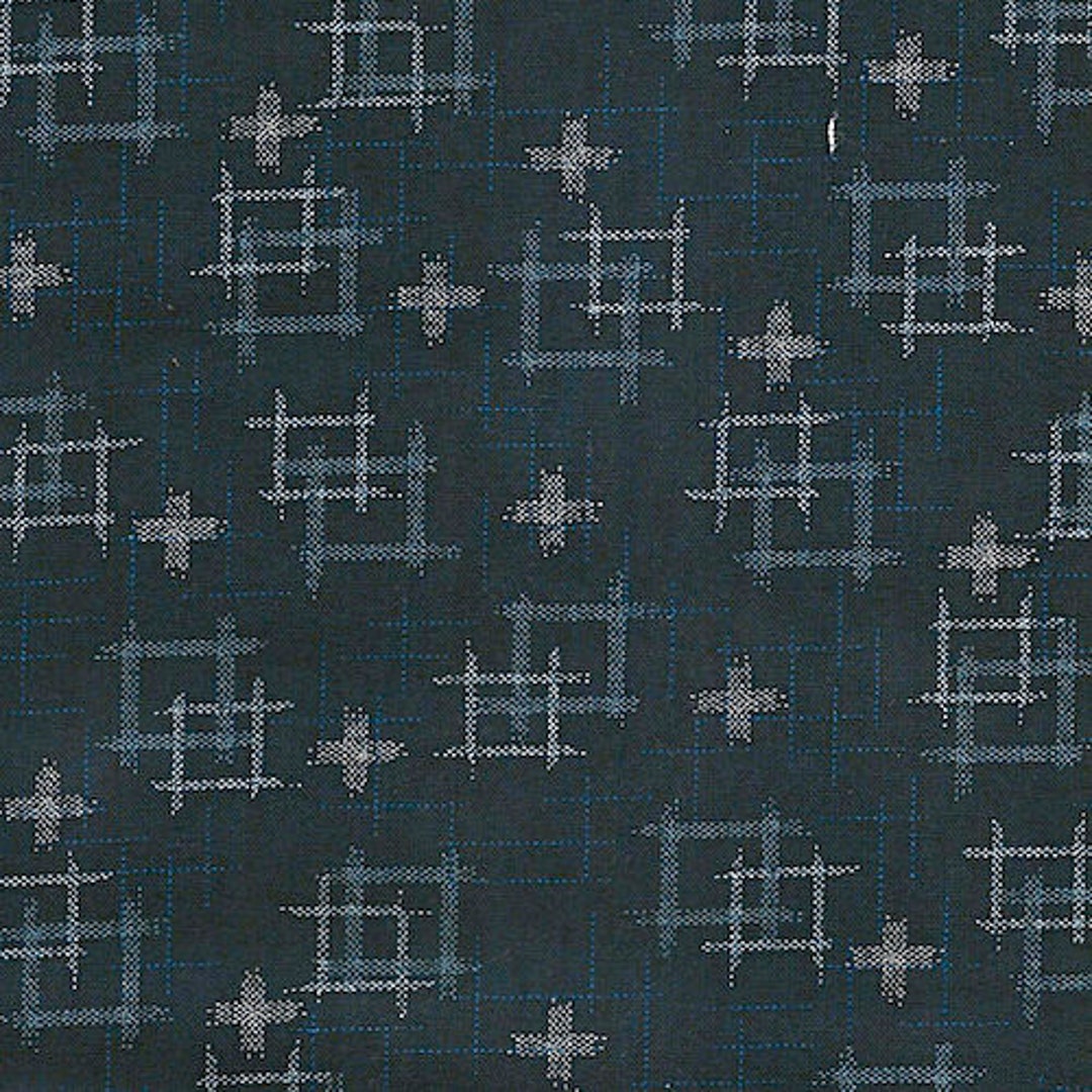 Igeta Design - Indigo Blue Asian Japanese Fabric - Etsy