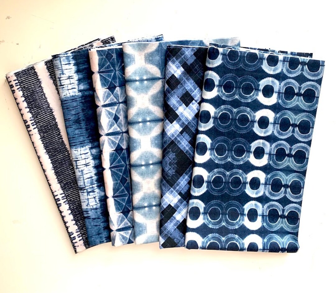 6 Blue & White Shibori Designs: Perfect for Boro, Sashiko, Quilts ...