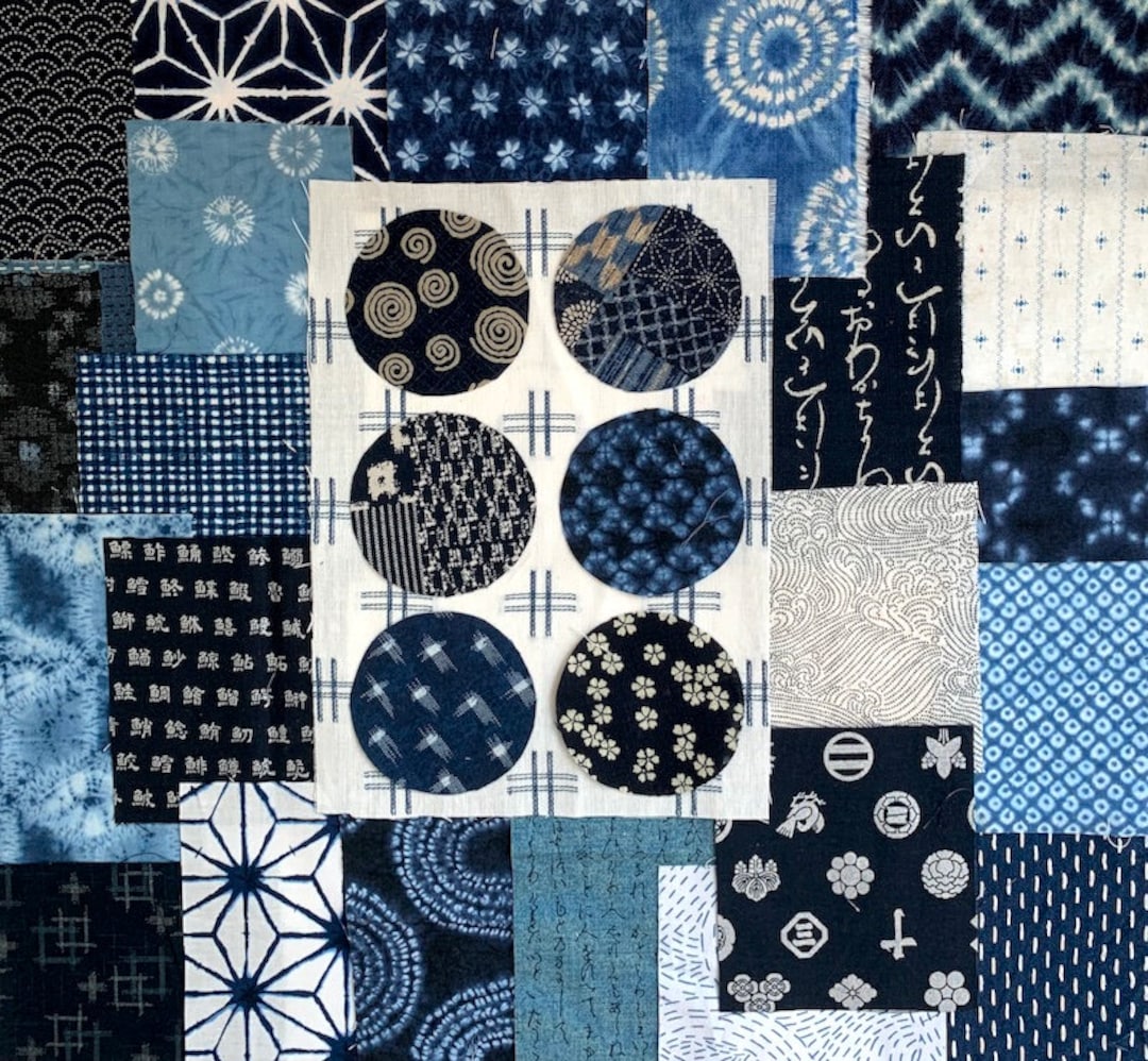Boro Fabric Asian Japanese Collection 369 29 Pieces - Etsy
