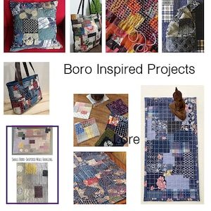 50 Indigo Blue Pieces Cotton Patchwork Boro Fabric Bundle - Etsy