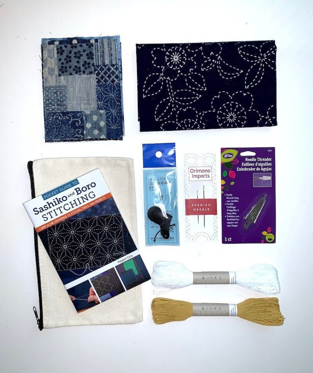 Essential Sashiko Boro Stitching Kit Pocket Guide P Cory Etsy
