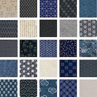 Japanese Symbols Fabric Black - Etsy