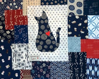 Slow Stitching Boro Japanese Fabric Collection #530 - 22 Pieces - FISH ...