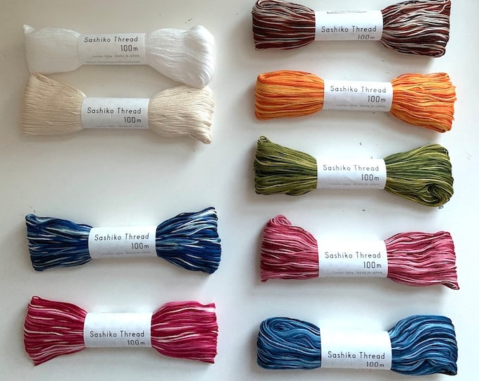 Olympus Sashiko Thread Set Japanese Sashiko Cotton Thread Collection ...