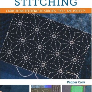 Essential Sashiko-boro Stitching Kit: Pocket Guide P. Cory, Pre-printed ...