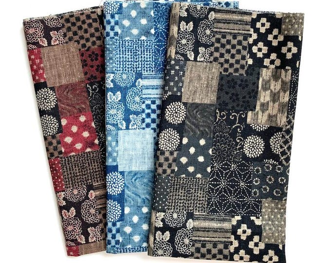 3 Boro Patchwork Design - Homespun - Perfect for Boro, Quilting ...