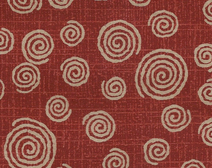 SPIRAL - Brick Red Japanese Traditional Fabric - Etsy