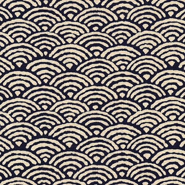 Japanese Wave Fabric - Etsy