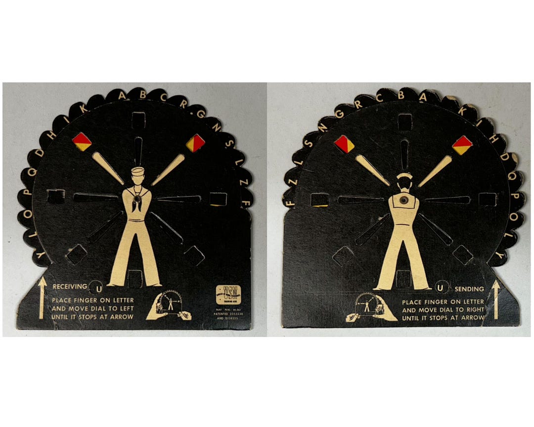US Navy USN Hand Semaphore Flag Trainer 1940's WWII - Etsy