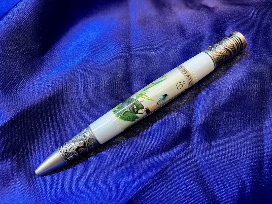 Fly Fishing Pen With Real Fly Cast in Acrylic - Etsy