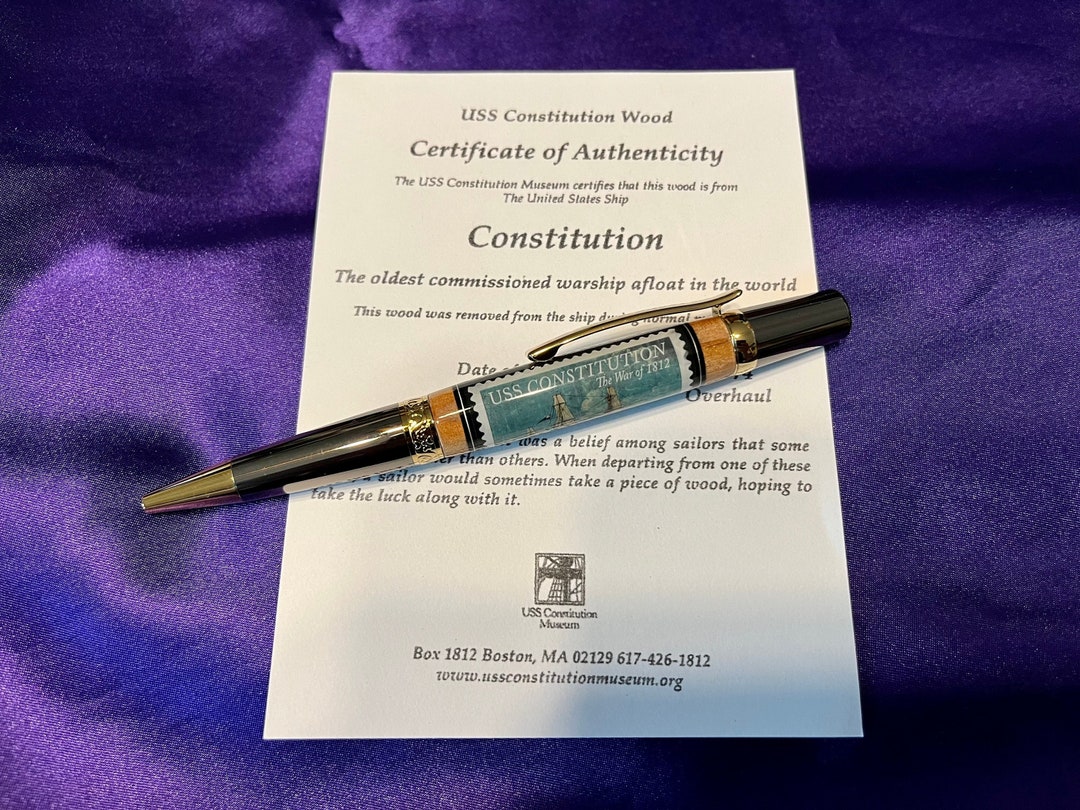 USS Constitution Stamp Ballpoint Pen - Etsy