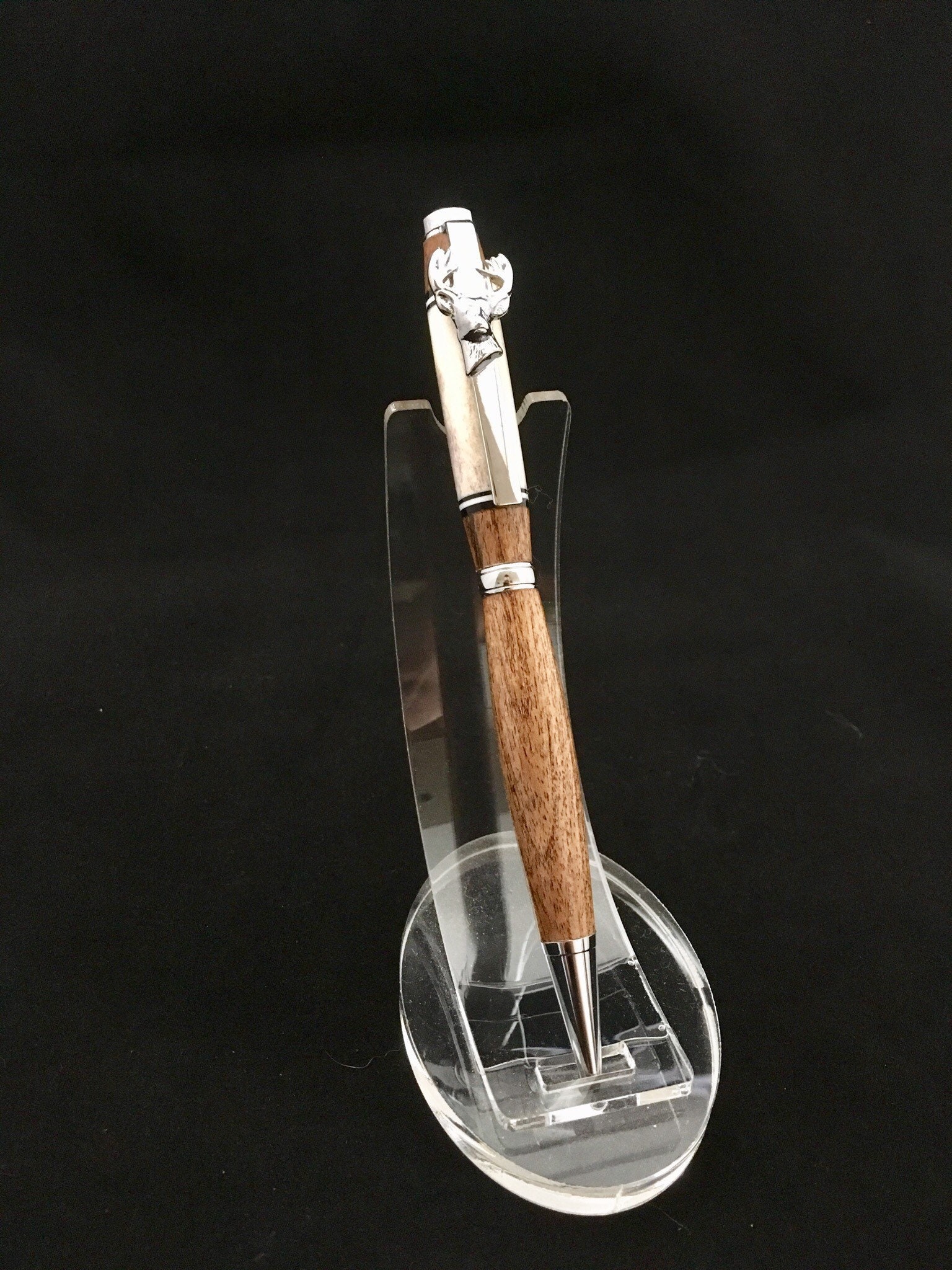 Handmade Pen - Deer Antler and Mesquite Wood - Texas Hunter Pen