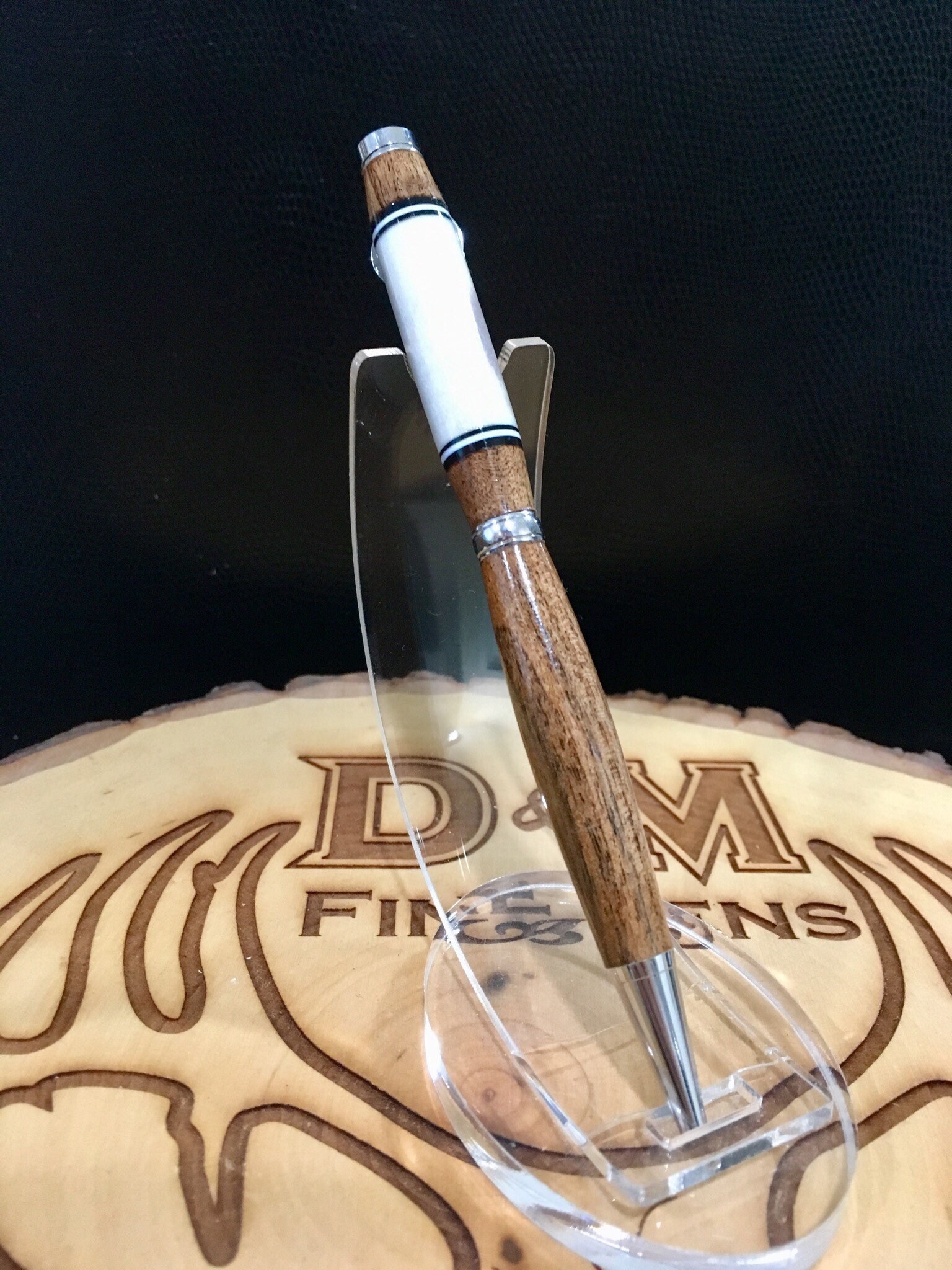 Handmade Pen - Deer Antler and Mesquite Wood - Texas Hunter Pen