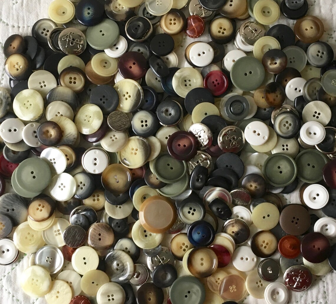 Mixed Lot of Assorted Buttons Coat and Sweater Buttons | Etsy