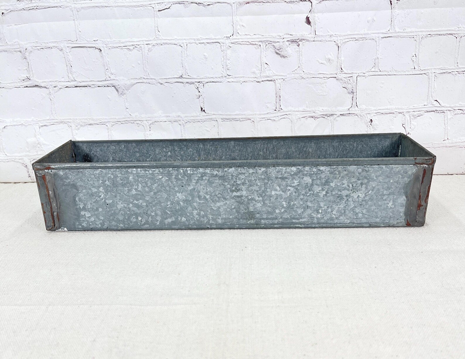 Vintage Metal Drawer, Galvanized Metal Cabinet Drawer With Pull ...