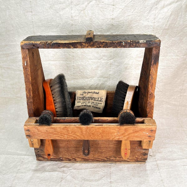 Shoe Shine Box - Etsy