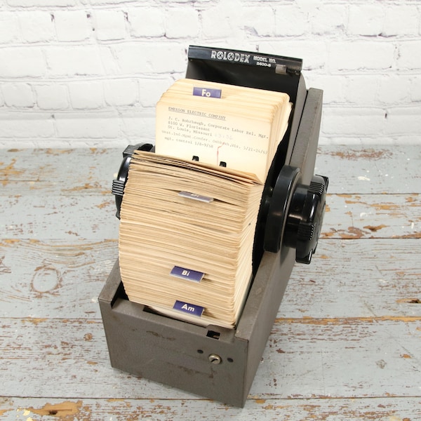 Large Rolodex - Etsy
