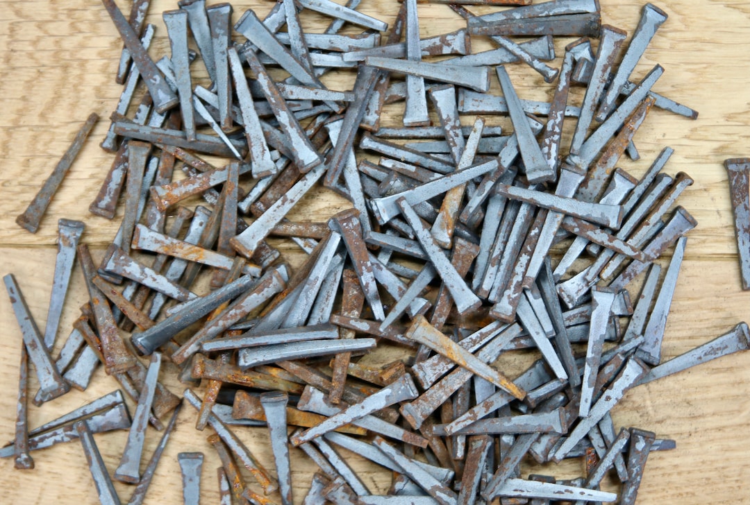 Vintage Nails, 1-1/2" Square Cut, Steel Square Head Nails, Lot of 25 ...