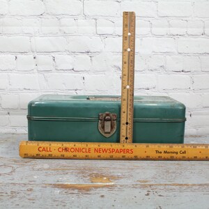Vintage Metal Utility Box, Union Model 2013, Teal Colored Utility Chest ...