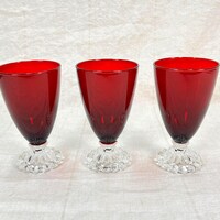 Anchor Hocking Ruby Red Vase - Etsy