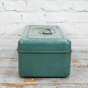 Vintage Metal Utility Box, Union Model 2013, Teal Colored Utility Chest ...