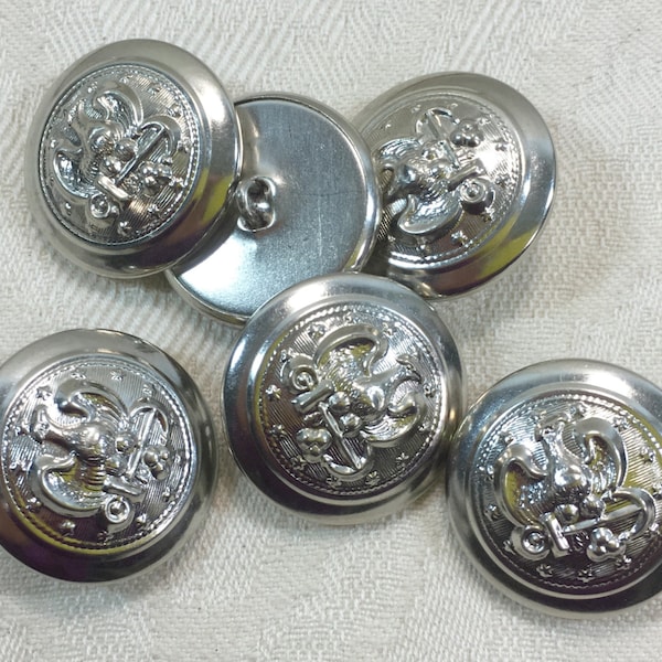 Silver Buttons - Etsy