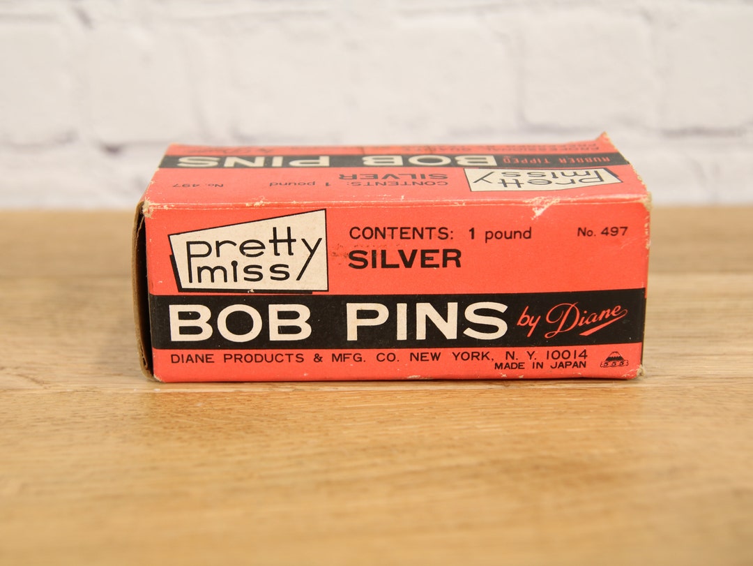Vintage Bob Pins. Unused 1 Lb Box of Silver Pretty Miss Bob Pins by ...