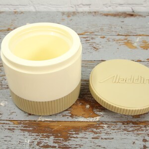 Aladdin Small Food Storage Container. 1970's Model #7000 Beige Hot/cold ...
