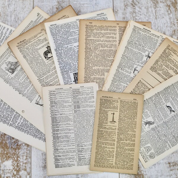Dictionary Page - Etsy