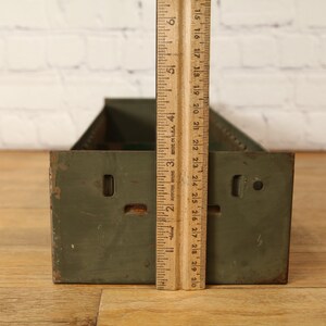 Old Metal Drawer, Vintage Green Steel Parts Drawer With Pull That Was ...