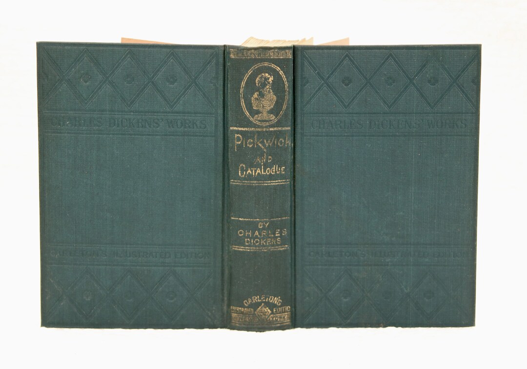 The Posthumous Papers of Pickwick Club and Catalogue Book by Charles Dickens, Vintage Hardcover ...