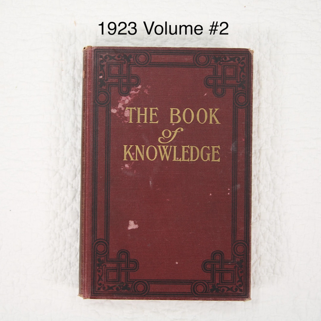 The Book of Knowledge 1923 Hardcover, the Children's Encyclopedia ...