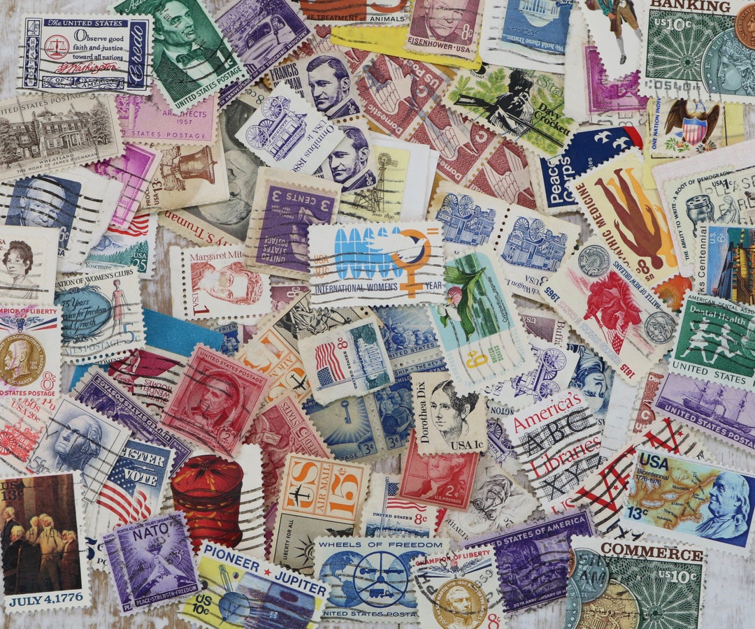 Vintage US Postage Stamps, Assorted Stamps, Choose Yours From Photos ...
