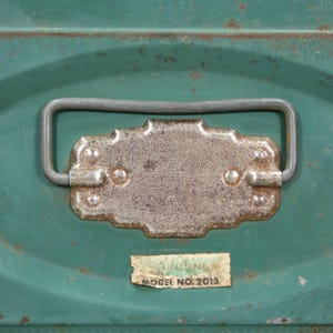 Vintage Metal Utility Box, Union Model 2013, Teal Colored Utility Chest ...
