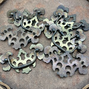 Vintage Brass Metal Dresser Drawer Handle, Distressed, Pull Handle ...