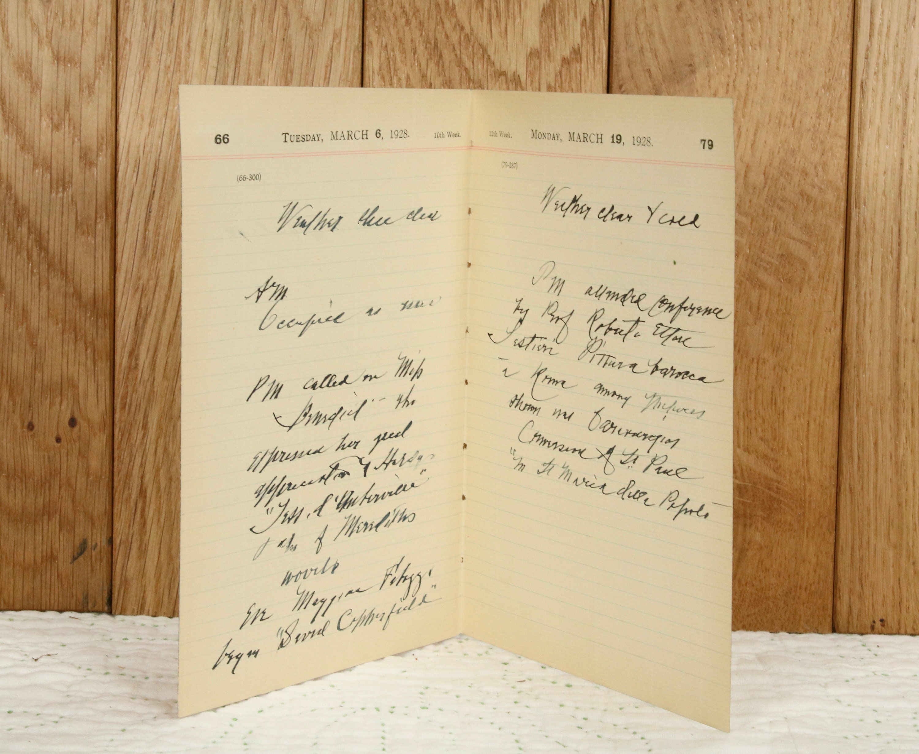 1928 Diary Pages, Fountain Ink Pen Writing, Rescued - Etsy