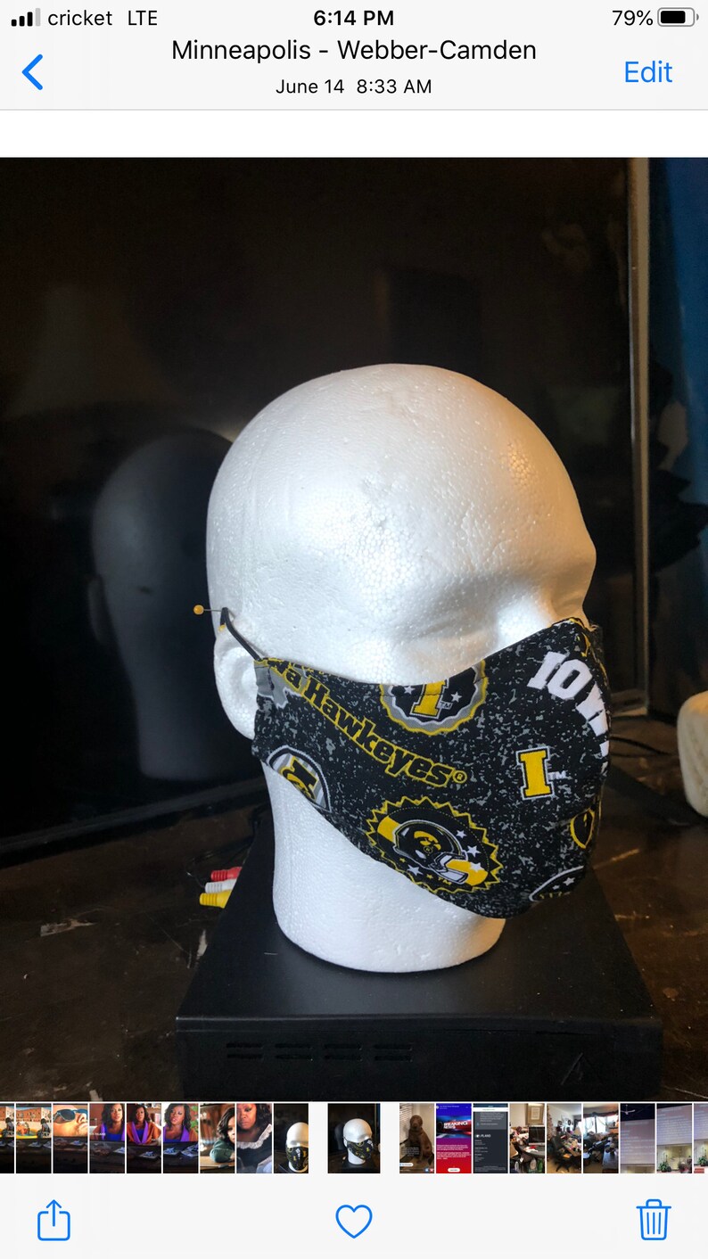 Face Masks W/filter Pocket Washable - Etsy