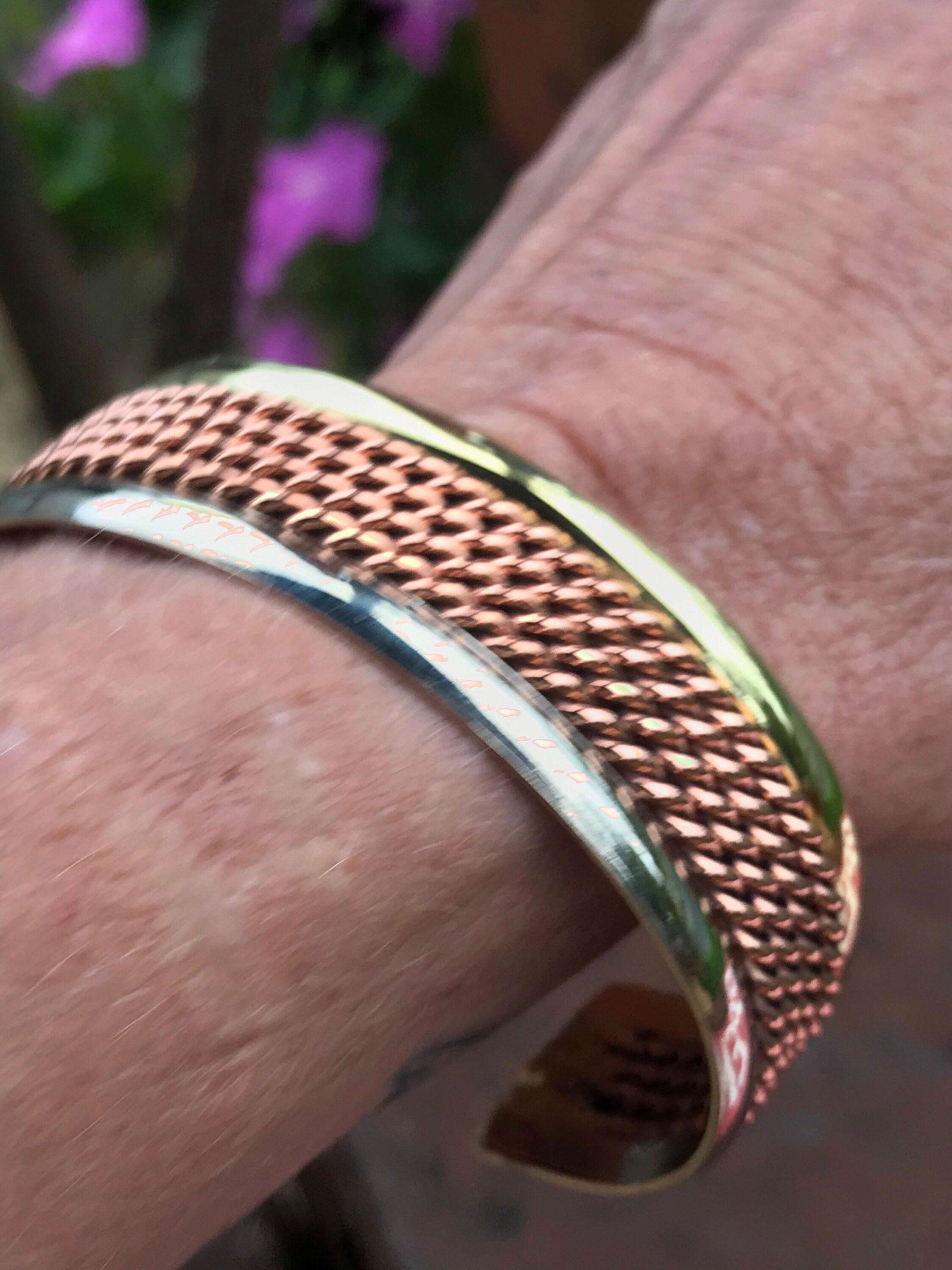 Tri Metal Rope Cuff Etsy tri-metal-rope-cuff-etsy