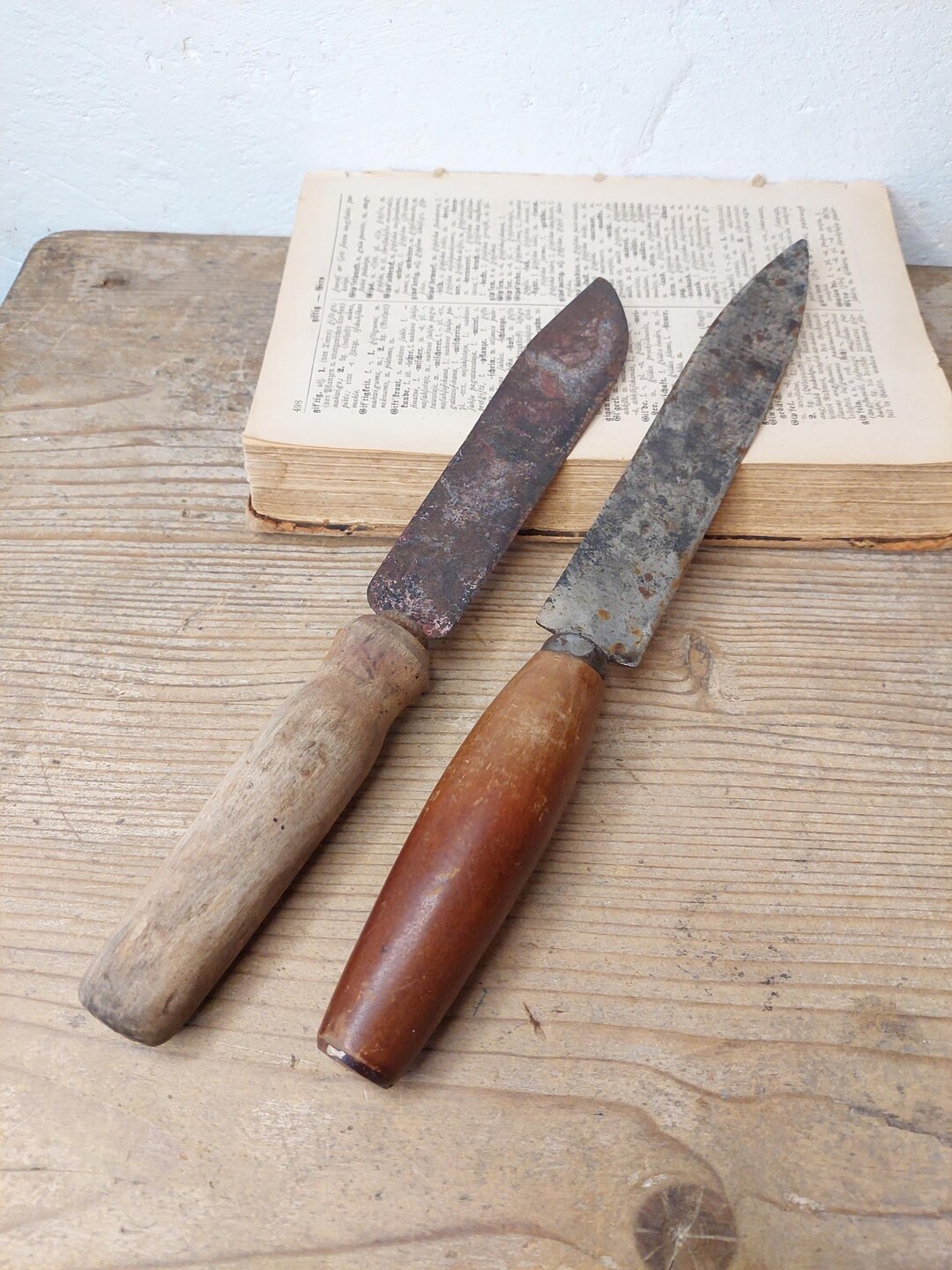 Vintage Knife Old Hunting Knife Old Kitchen Knife Primitive Knife Lot ...