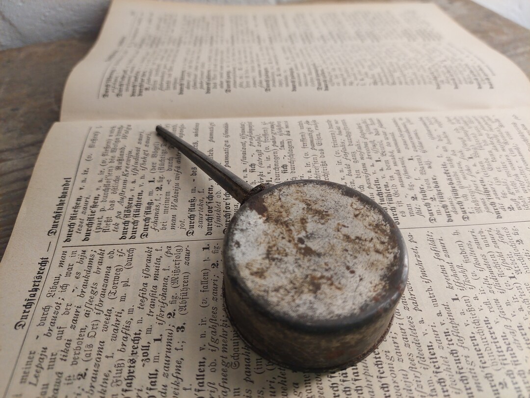 Oil Can Mini Oil Can Metal Oil Can Antique Mini Metal Pocket Size Oil ...