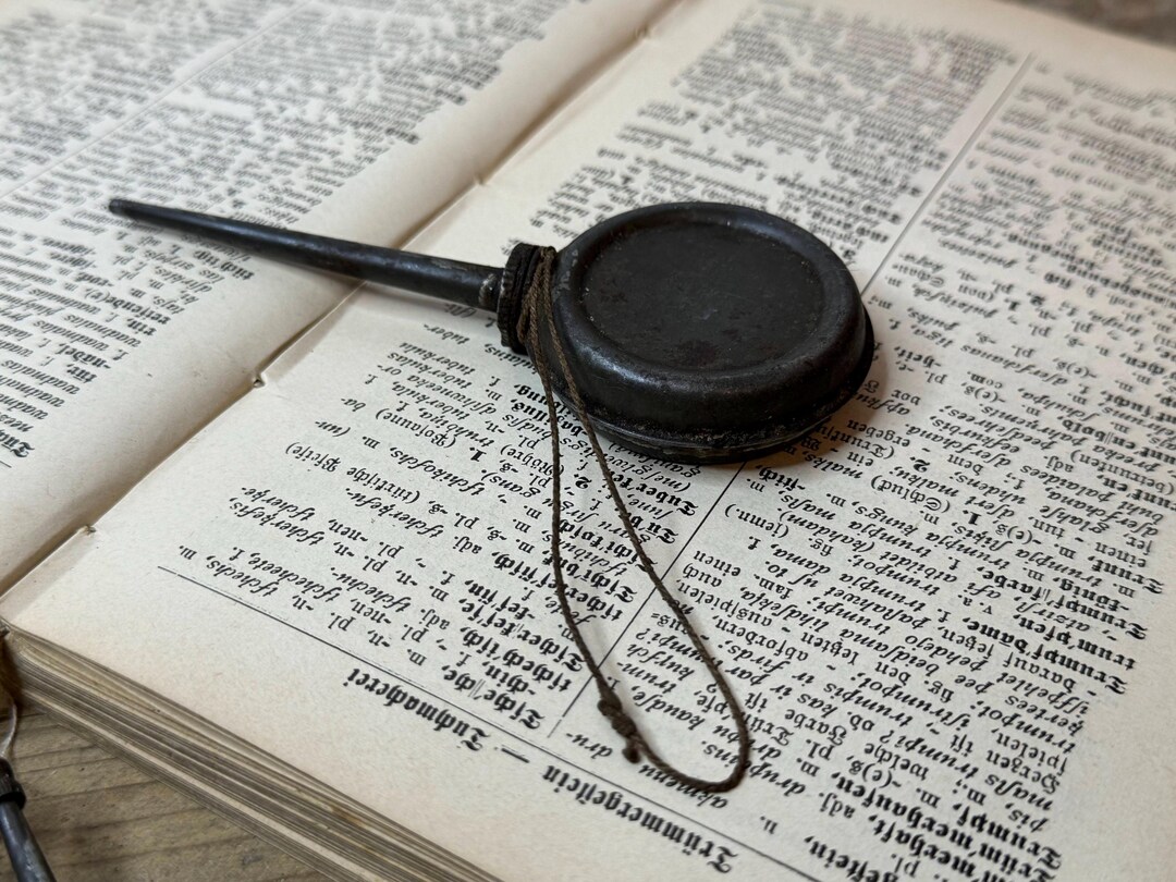 Oil Can Mini Oil Can Metal Oil Can Antique Mini Metal Pocket Size Oil ...