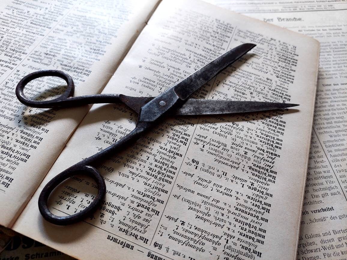 Antique Scissors Vintage Large Scissors Decorative Scissors | Etsy