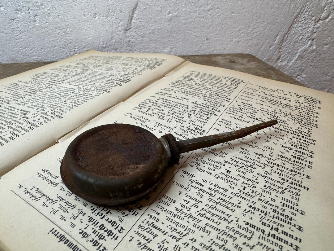 Oil Can Mini Oil Can Metal Oil Can Antique Mini Metal Pocket Size Oil ...