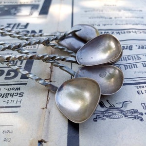 Antique Serving Spoon Large Spoon Alpaca Spoon Art Nouveau Style Spoon ...