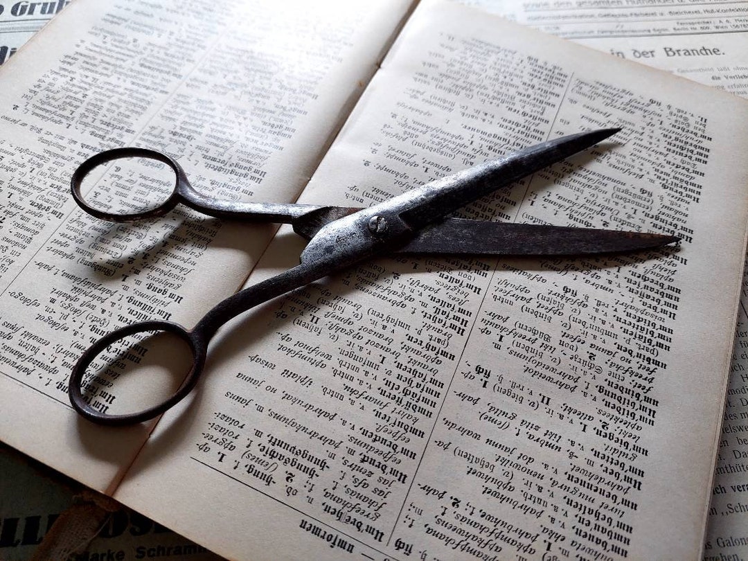 Antique Scissors Vintage Large Scissors Decorative Scissors Rustic Home ...