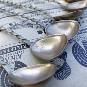 Antique Serving Spoon Large Spoon Alpaca Spoon Art Nouveau Style Spoon ...