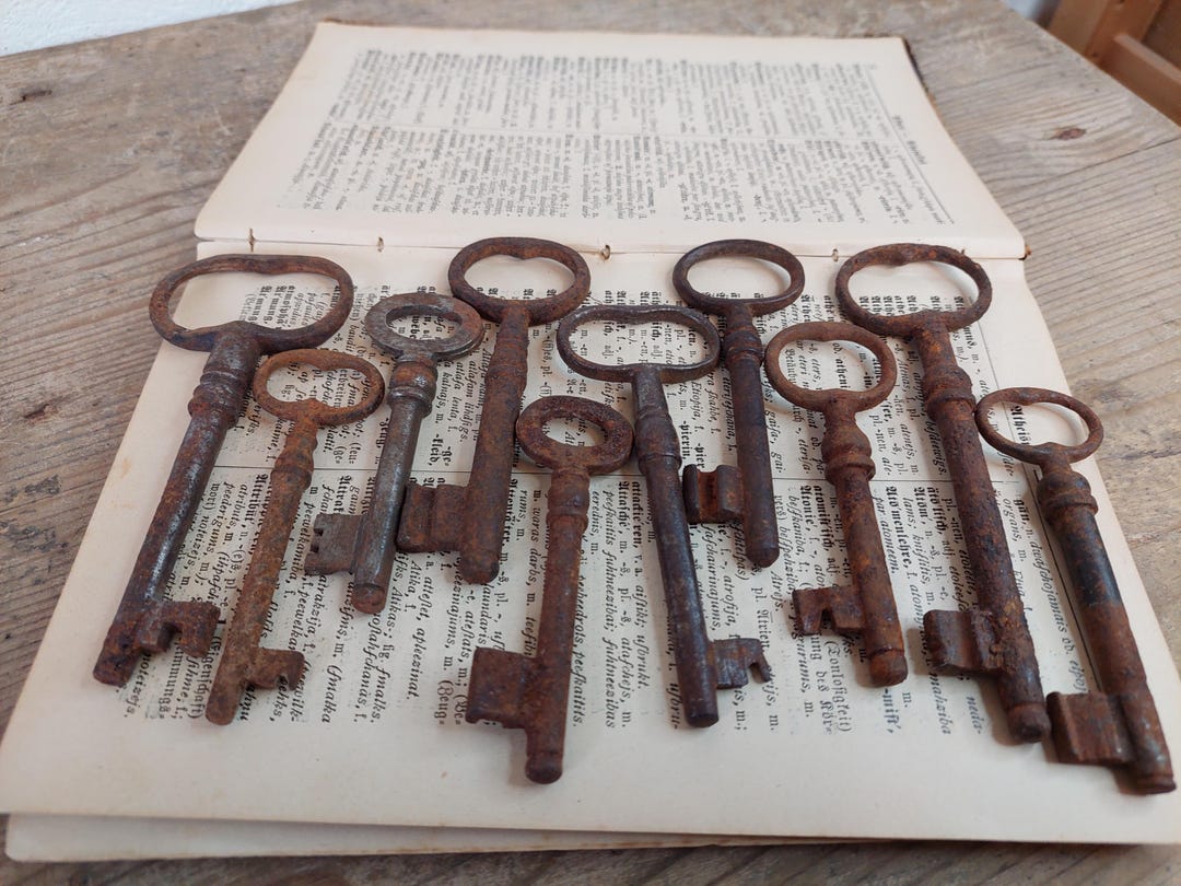 Big Antique Key Lot of Key Skeleton Key Set Collectibles Large Key Old ...