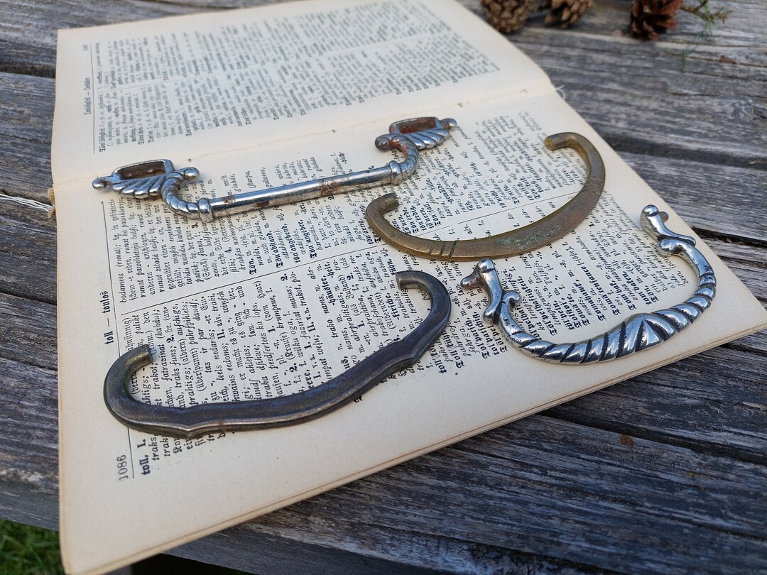 Antique Metal Handles for Cabinets Furnishings Handle Antique - Etsy