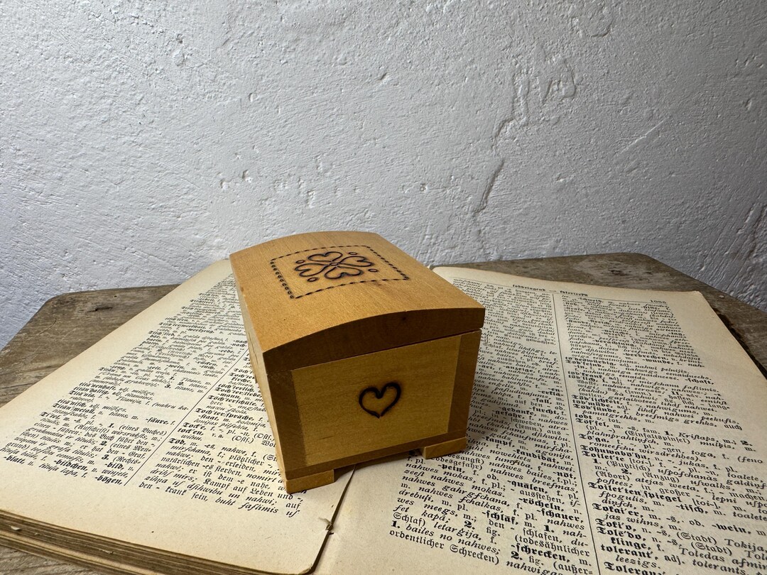 Vintage Small Wooden Box Tiny Box Jewellery Box Storage Box Handmade ...
